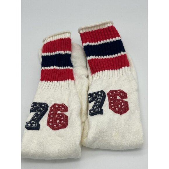 Unbranded | Underwear & Socks | Vintage Tube Socks Over Calf Red Blue Stripe 76 Sports 2 Nos ...